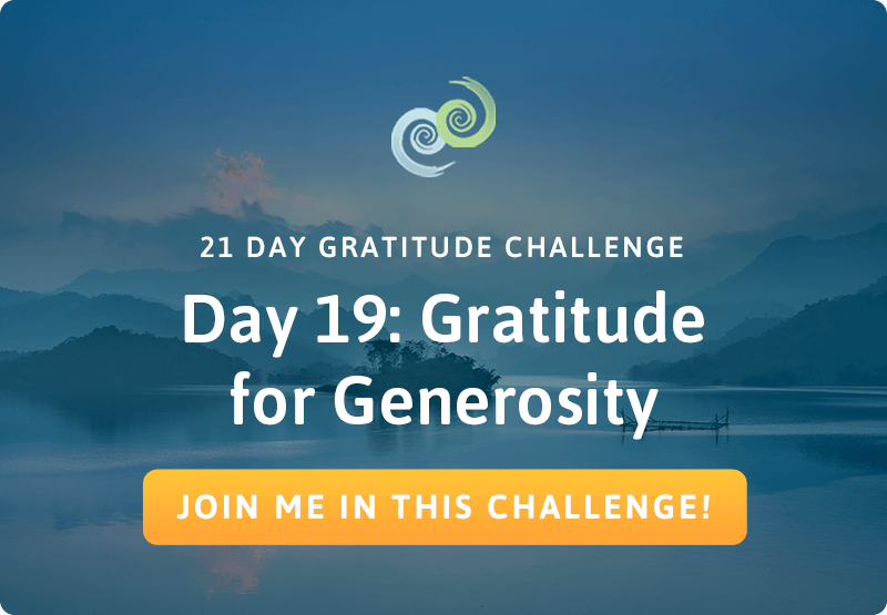 Gratitude for Generosity